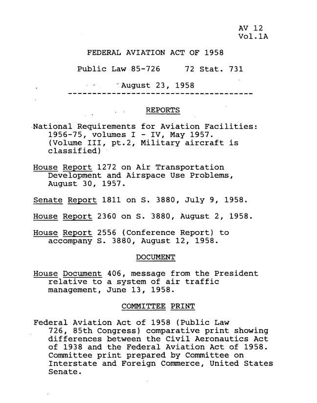 Today in Aviation History: President Eisenhower Signs the Federal ...